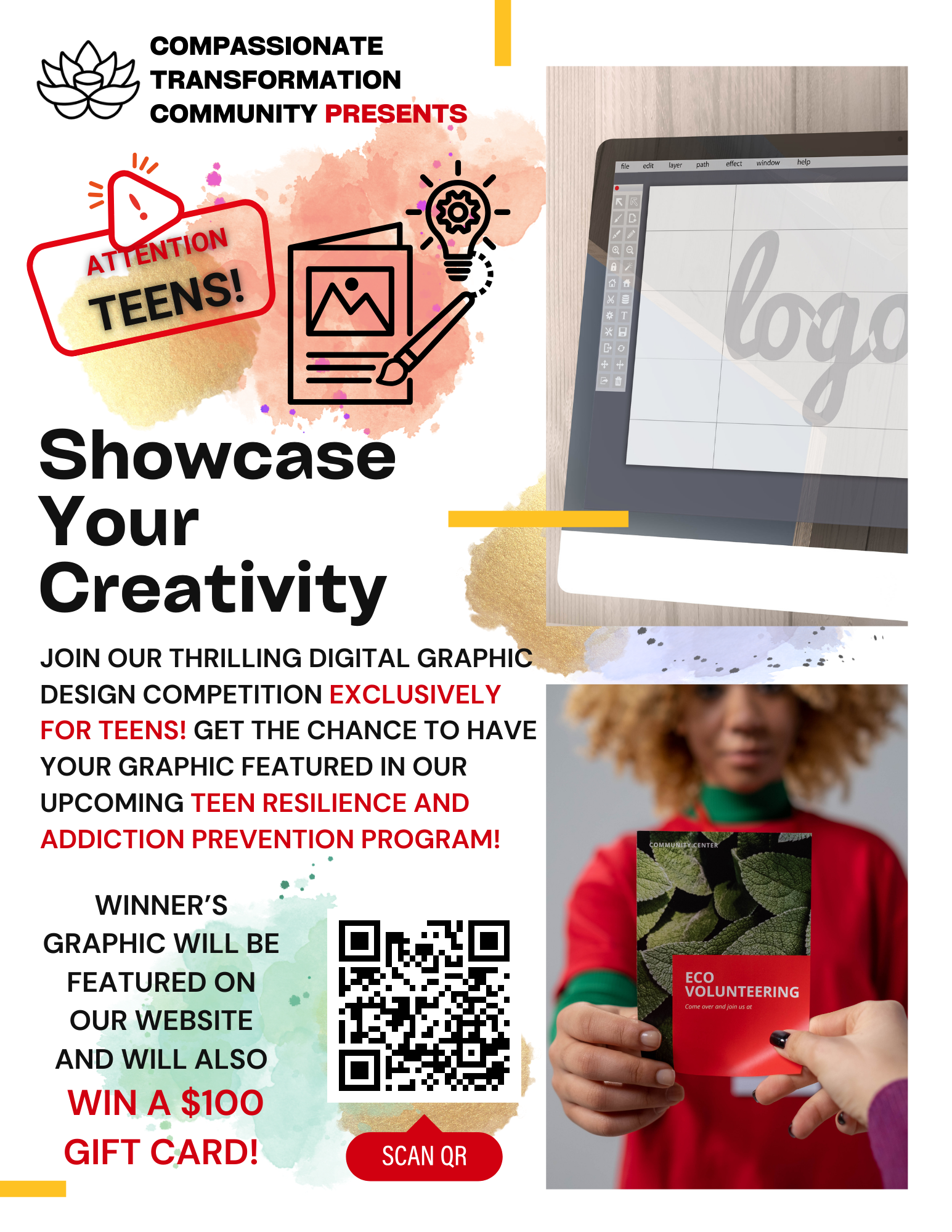 TEEN GRAPHIC DESIGN COMPETITION! - Compassionate Transformation Community